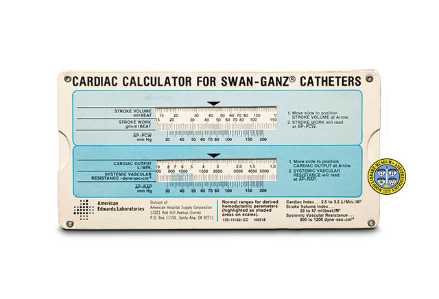 Swan-Ganz Calculator - Wood Library-Museum of Anesthesiology